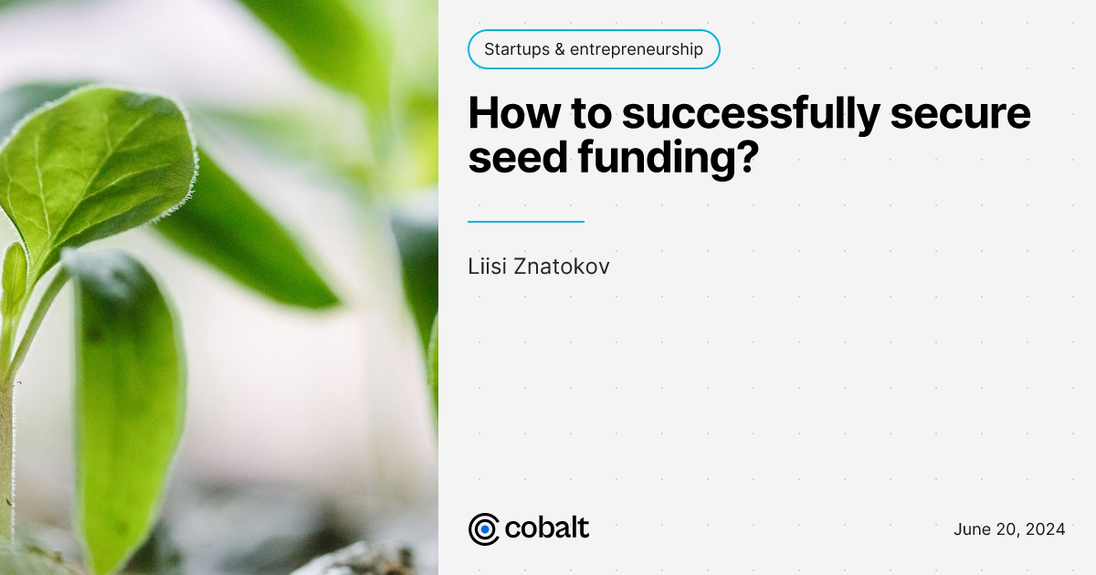The ultimate guide to successfully securing seed funding | Cobalt