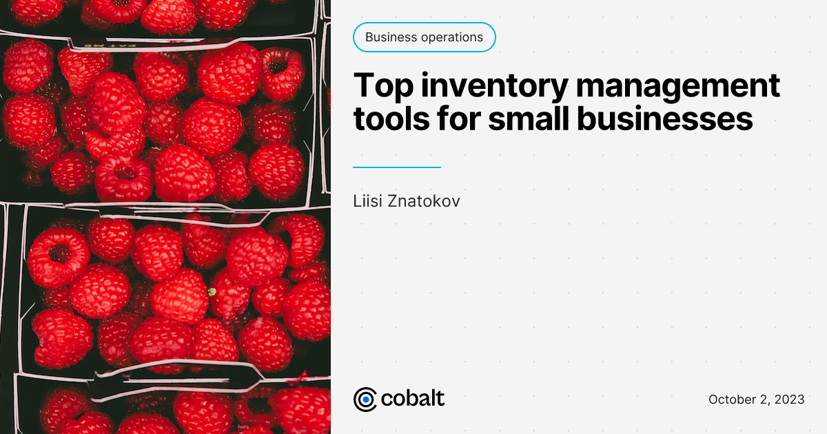 Top inventory management tools | Cobalt